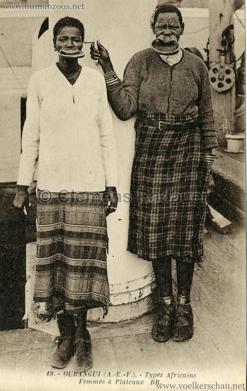 1929/1930 Les negresses/femmes à plateaux/Saucerlip Ubangi Savages ...