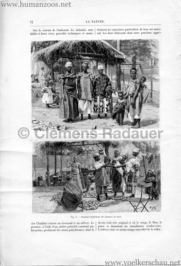 1903 Les Achantis – Jardin d’Acclimatation – Human Zoos