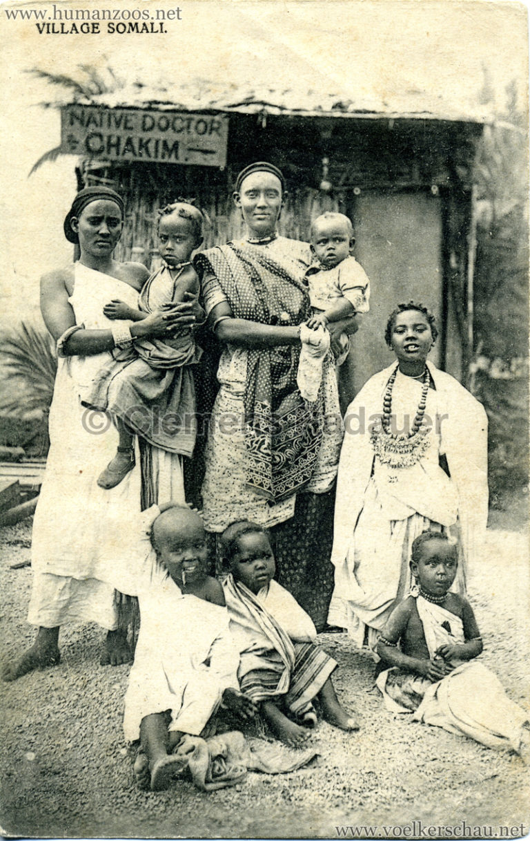 1905 Village Somali – Hippodrome Bostock (Paris) – Human Zoos